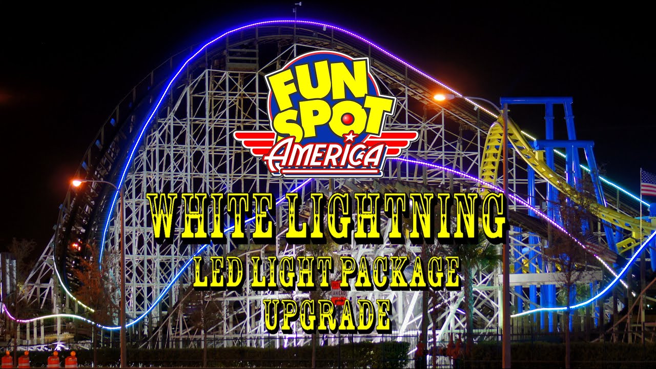 Fun Spot America White Lightning NEW LED Light Package Full Review ...