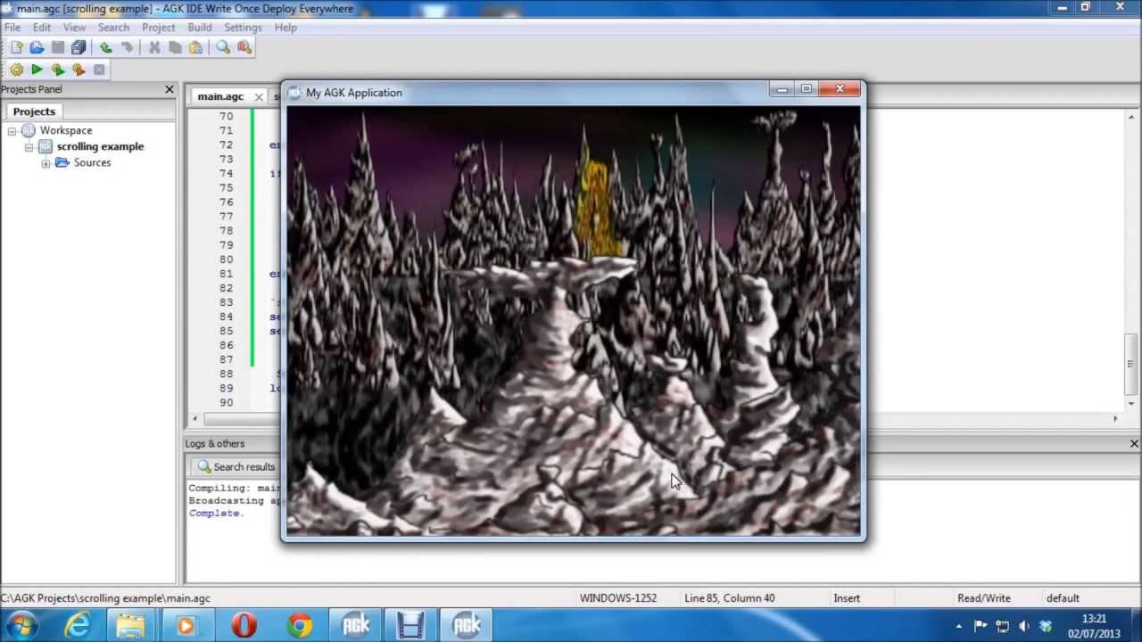Parallax Scroll Tutorial 2 for AGK - YouTube