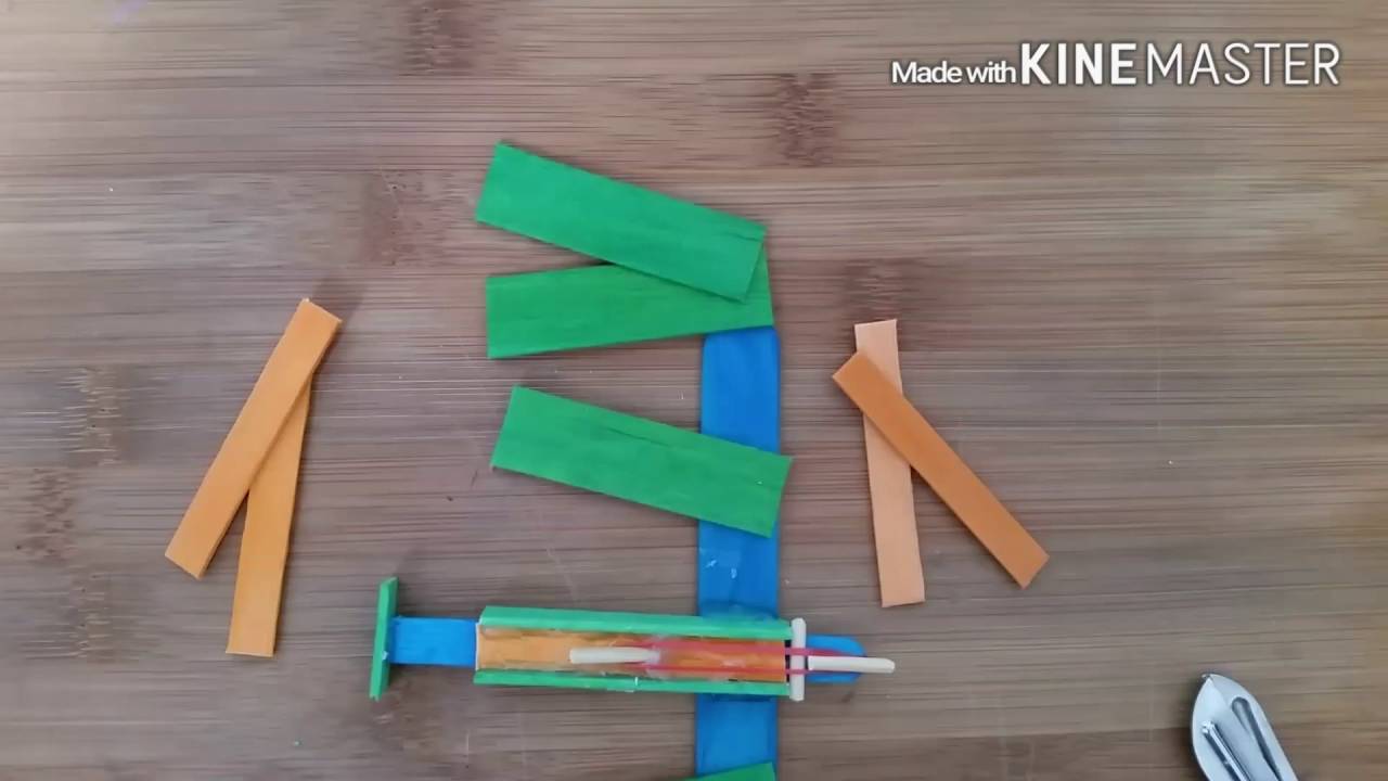 Popsicle stick String shooter PART 1 - YouTube