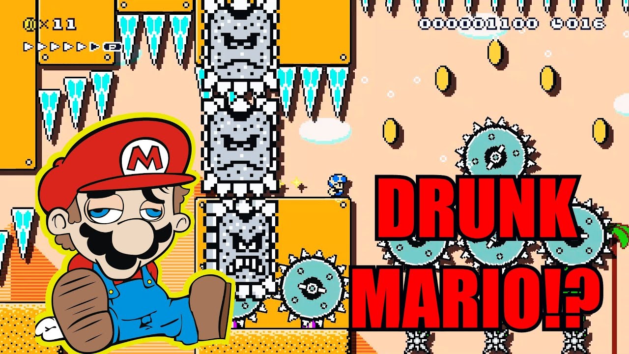 PLAYING MARIO MAKER WHILE DRUNK!? I'M STILL THE GREATEST! [Mario Maker ...