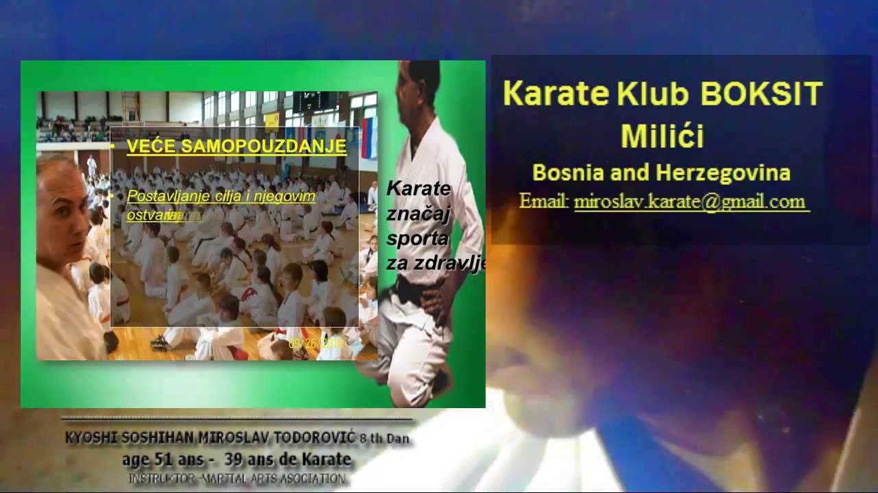 Miroslav TODOROVIC karate instruktor 8 Dan Milici BIH - YouTube