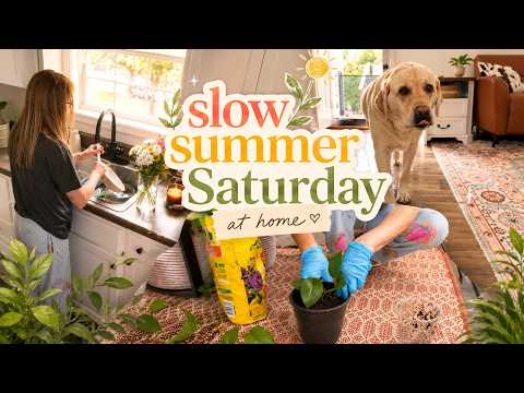 A Slow Summer Saturday At Home | My Realistic Chore List