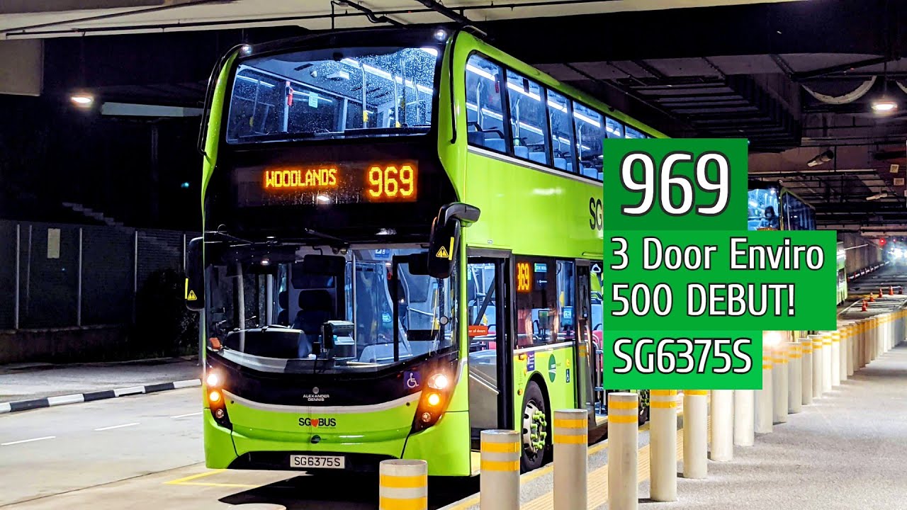 3 DOOR ENVIRO 500 DEBUT! | SG6375S on Bus 969 - YouTube
