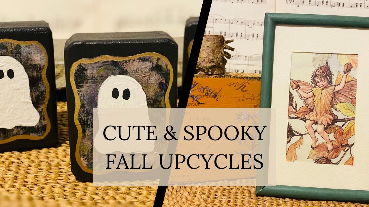 Cute & Spooky Fall Decor Upcycles - YouTube
