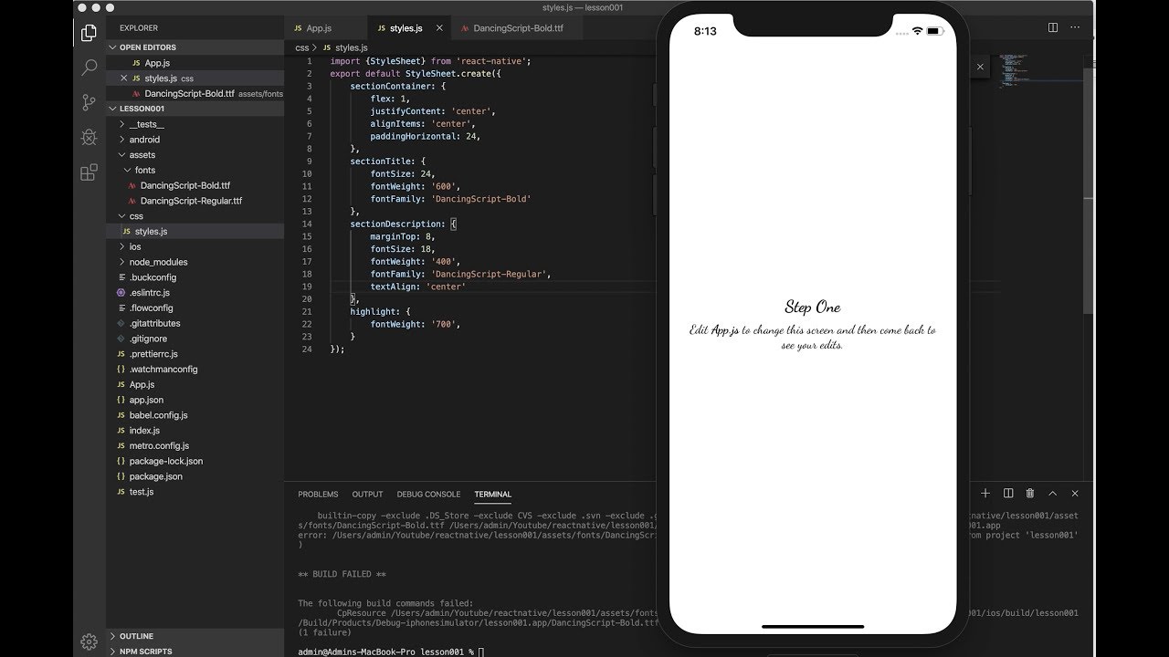 6. Custom Fonts React Native - YouTube