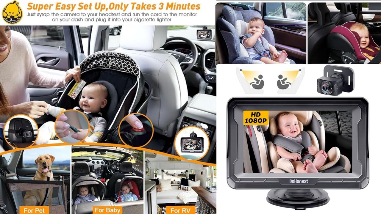 Amazon.com Do Honest Baby Car Camera Baby Car Mirror Crystal Monitor ...