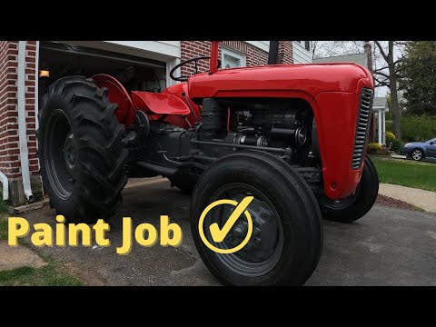 Bodywork and Paint on the Massey Ferguson 35 Restoration - YouTube