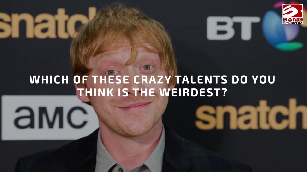 Celebrities weirdest talents - YouTube