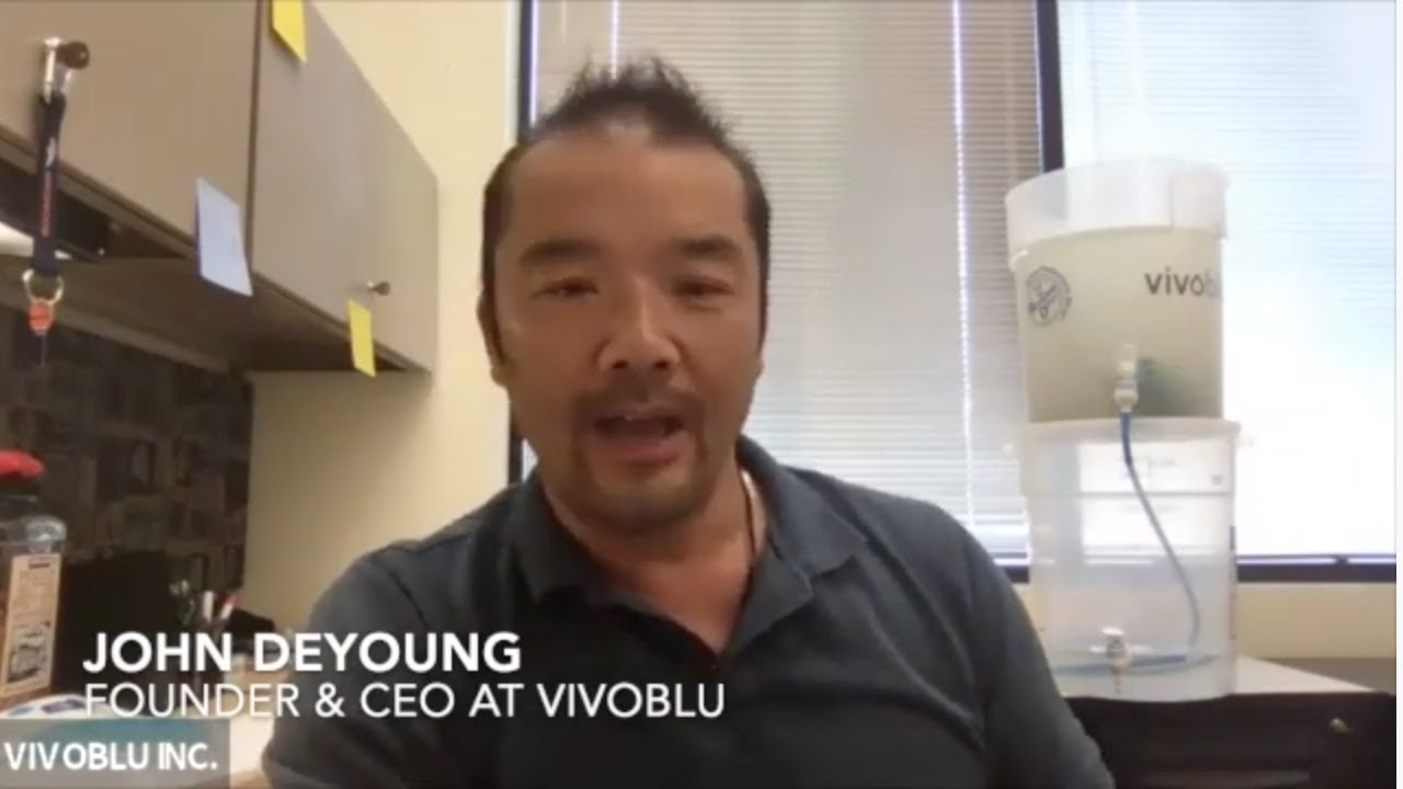 Vivoblu's founder and CEO, John DeYoung, serving up clean water for all ...