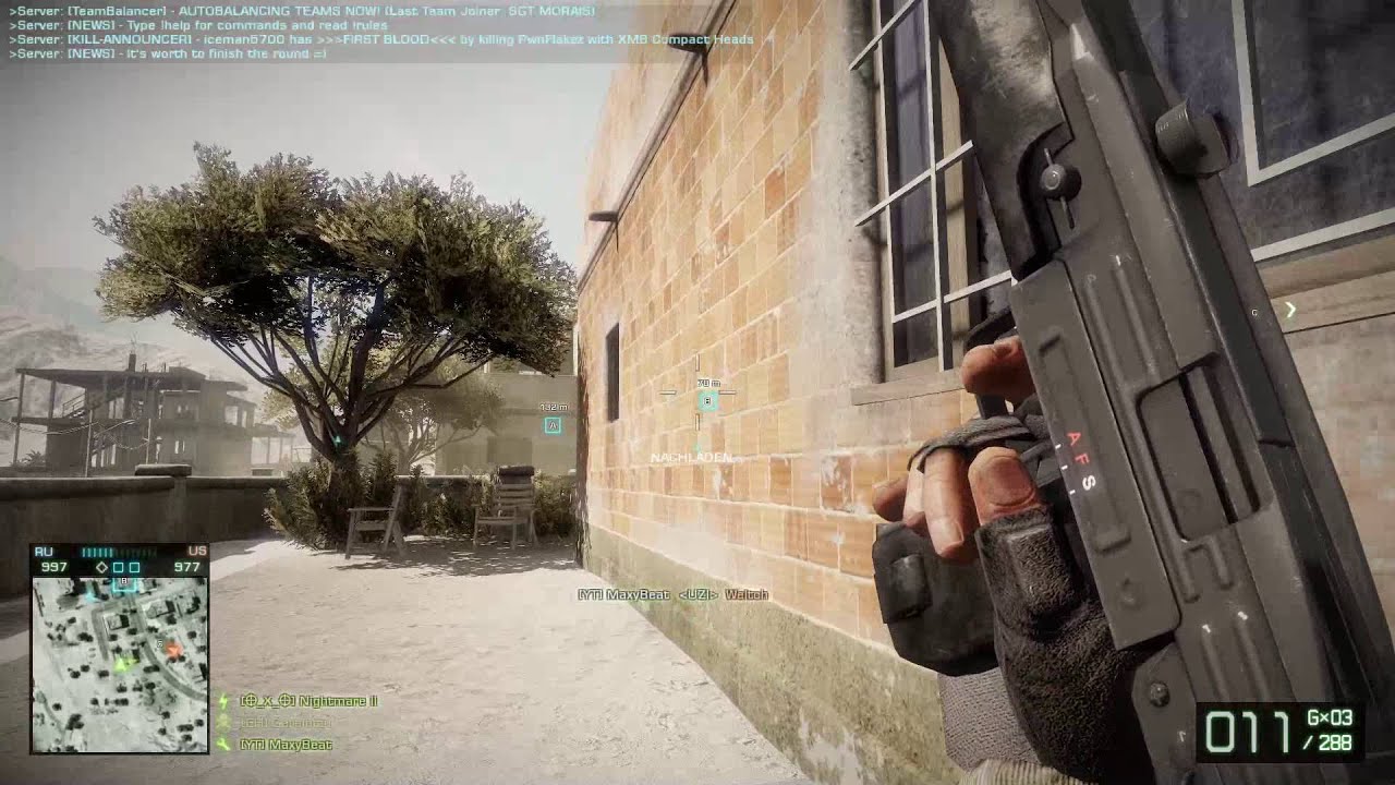 UZI does it! - Battlefield: Bad Company 2 Kills Compilation - YouTube