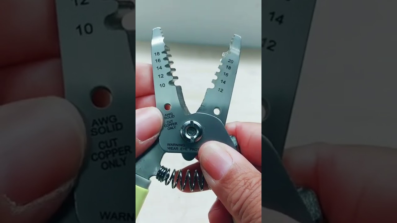 the Trick to using Wire Strippers - #shorts - YouTube