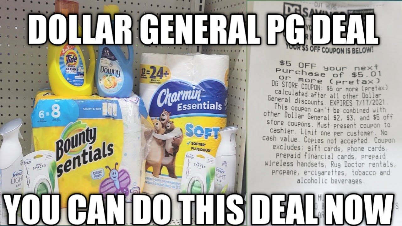 DOLLAR GENERAL PG DEAL| YOU CAN DO THIS DEAL NOW - YouTube