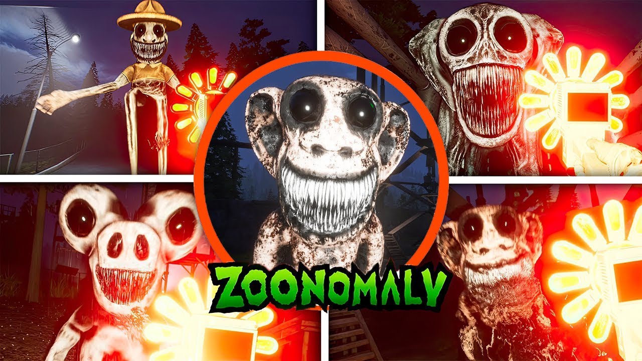 Zoonomaly - All Jumpscares & Zookeeper vs monster Monkey - YouTube