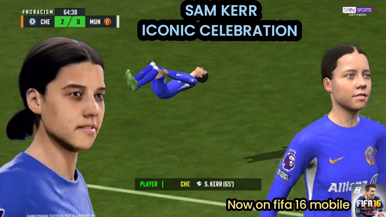 SAM KERR ICONIC CELEBRATION now on fifa 16 mobile mod easports fc 24 ...