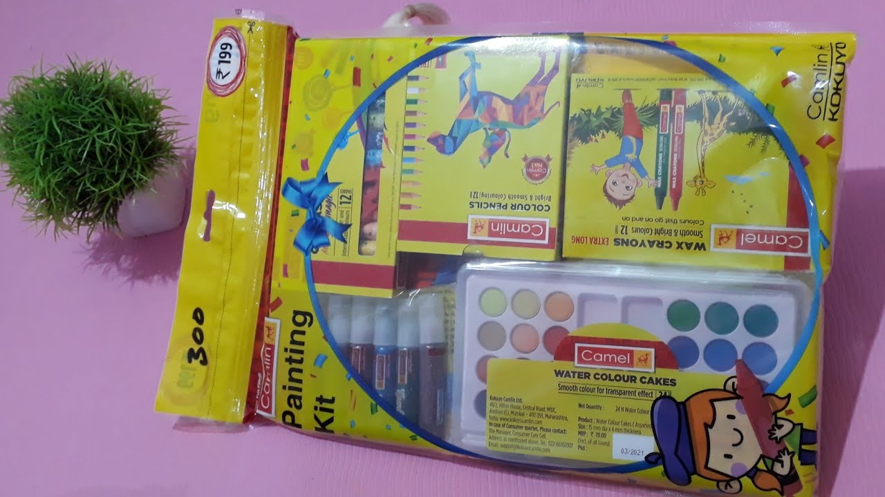 Camlin Painting Kit🐪|New 2021 Camlin Painting Kit|Painting Kit For ...