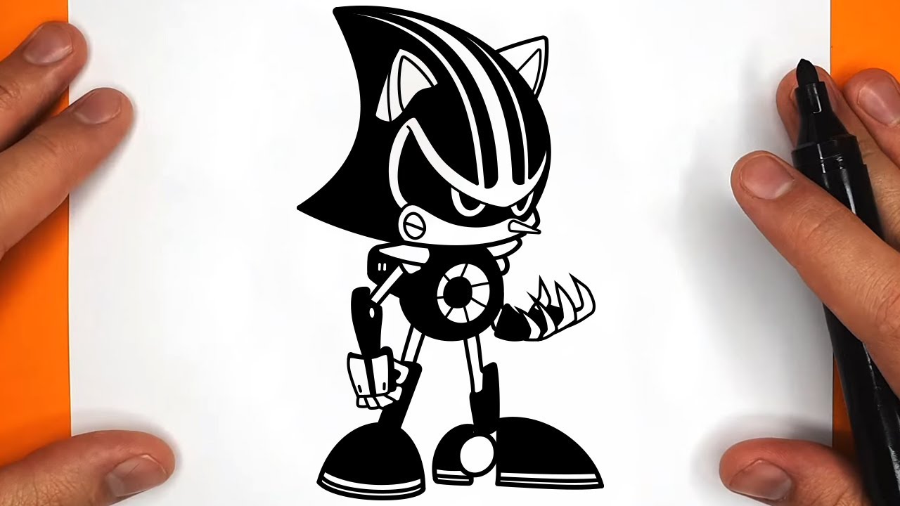 COMO DIBUJAR A METAL SONIC 3.0 | Sonic Speed Simulator - paso a paso, fácil y rápido dibujo ...