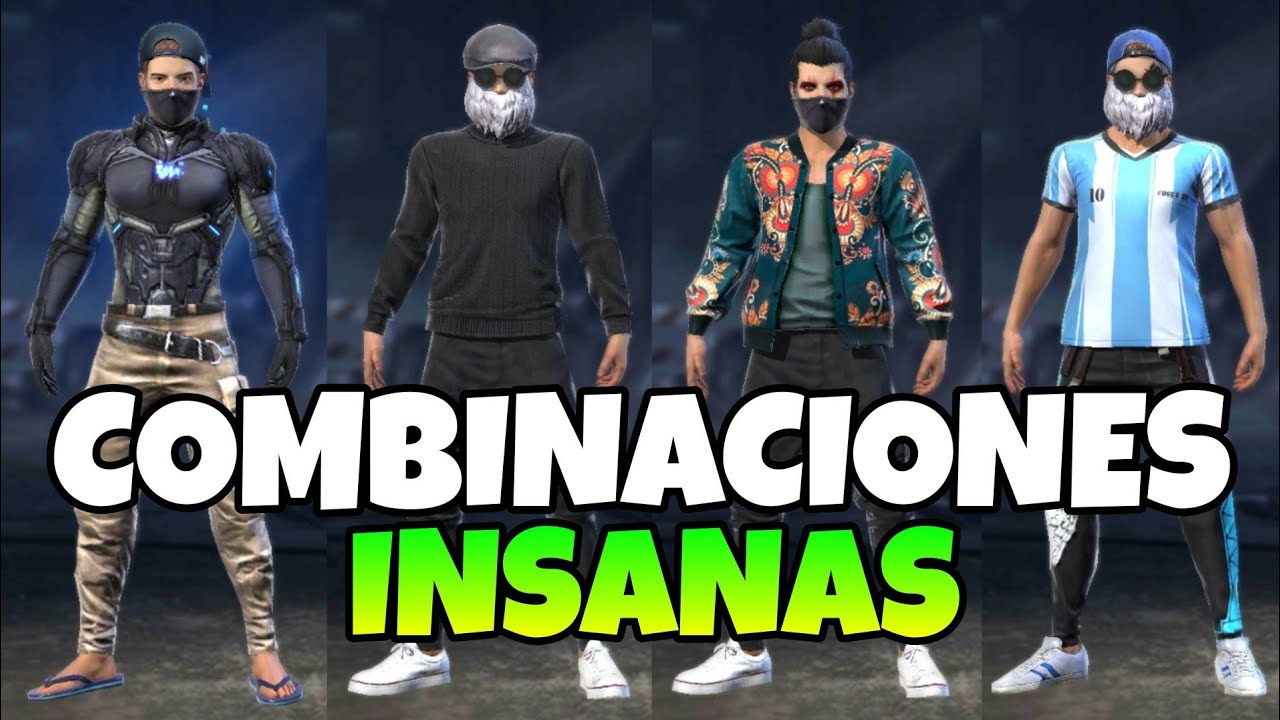 LAS MEJORES COMBINACIONES DE ROPA INSANAS //FREE FIRE!! - YouTube
