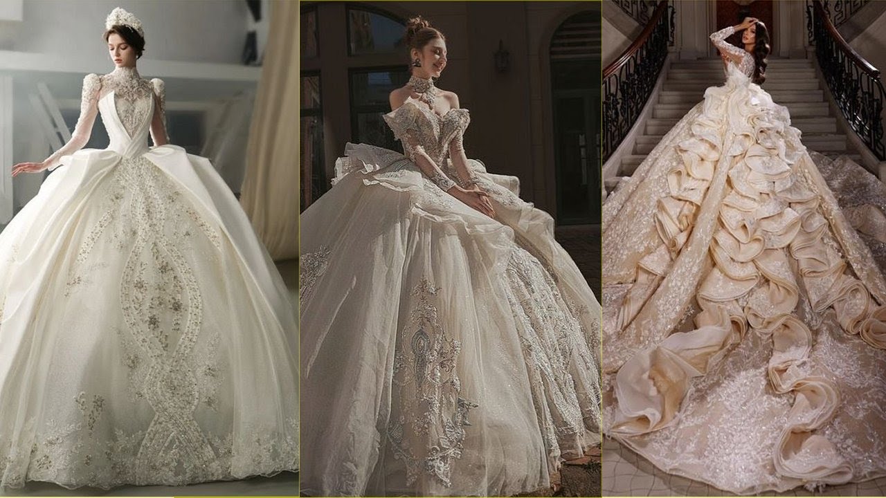 Choose your birthday month princess bridal dress - YouTube