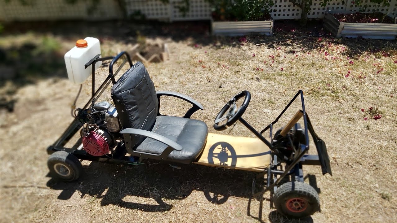 Honda go kart with gcv190 lawnmower engine and furniture trolley ...
