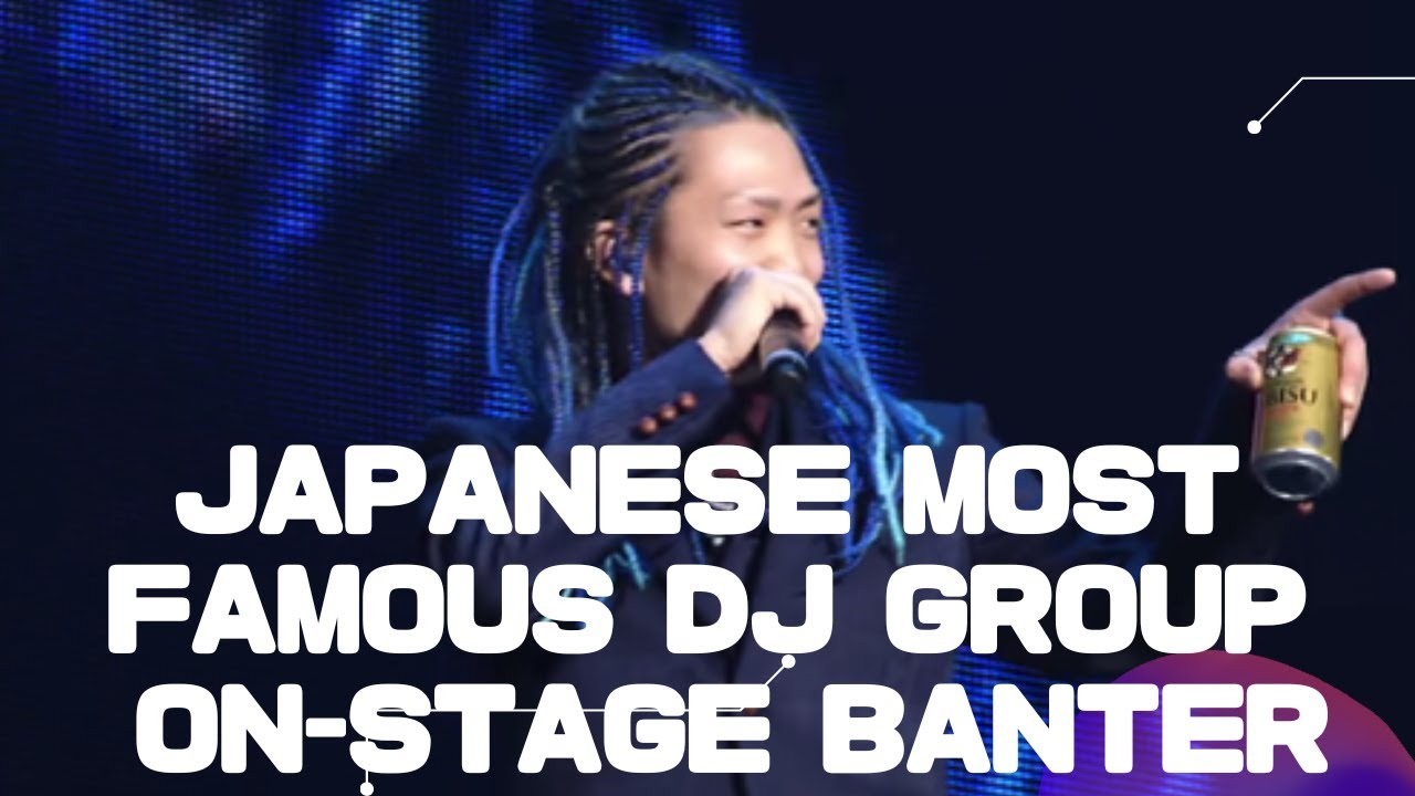 Japanese most famous DJ group on-stage banter！DJ Shacho! - YouTube