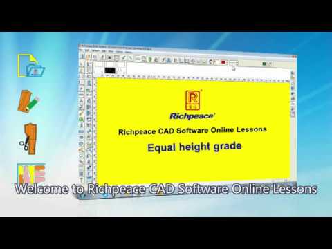 Richpeace CAD Software Online Lessons Tip of the day-Equal Height Grade ...