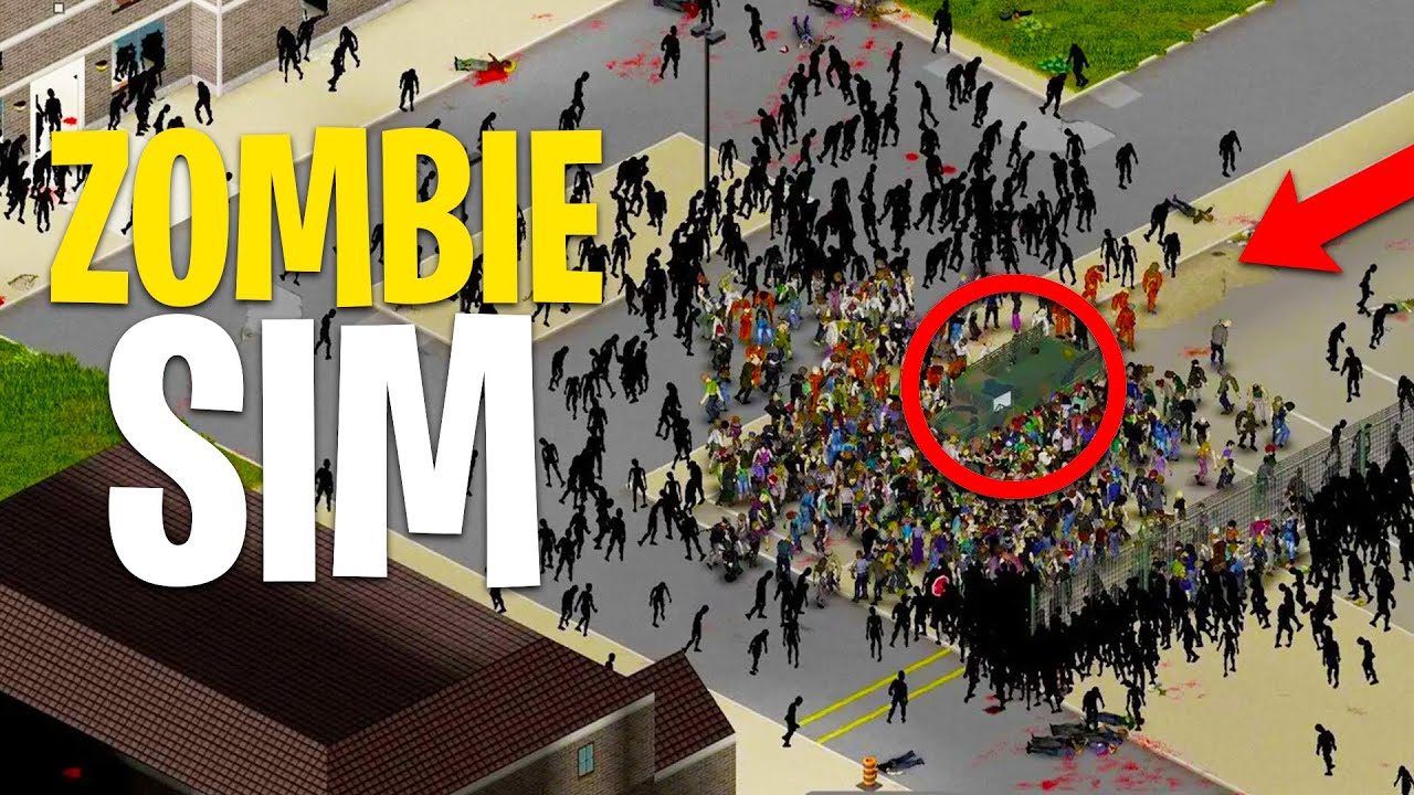 This Secret Military Base was a Zombie NEST (Project Zomboid) - YouTube