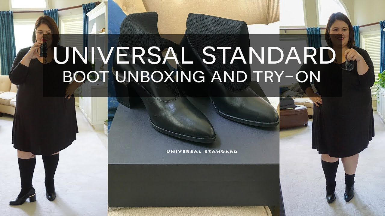 Universal Standard Boot Unboxing + Try On - YouTube