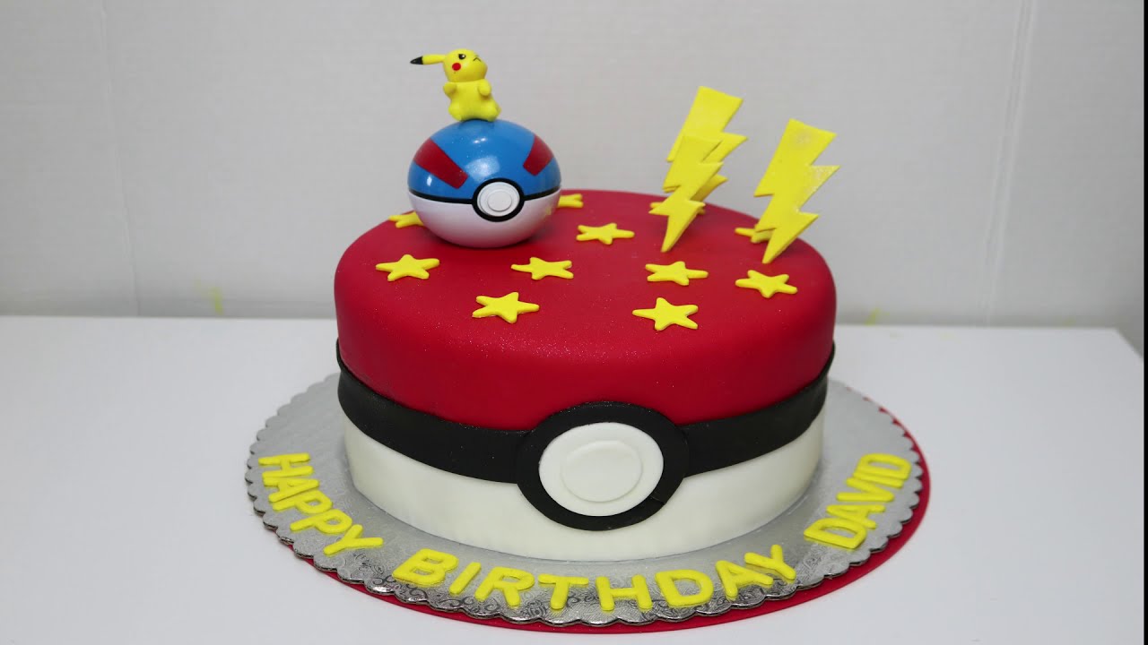 Pastel de Pikachu en Fondant - YouTube