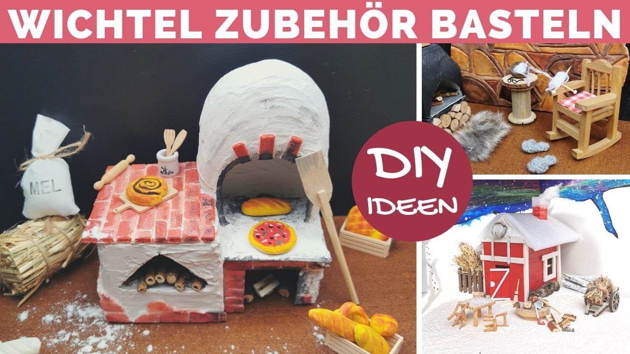 Wichtel Zubehör selber basteln | Wichteltür & Weihnachtswichtel DIY ...