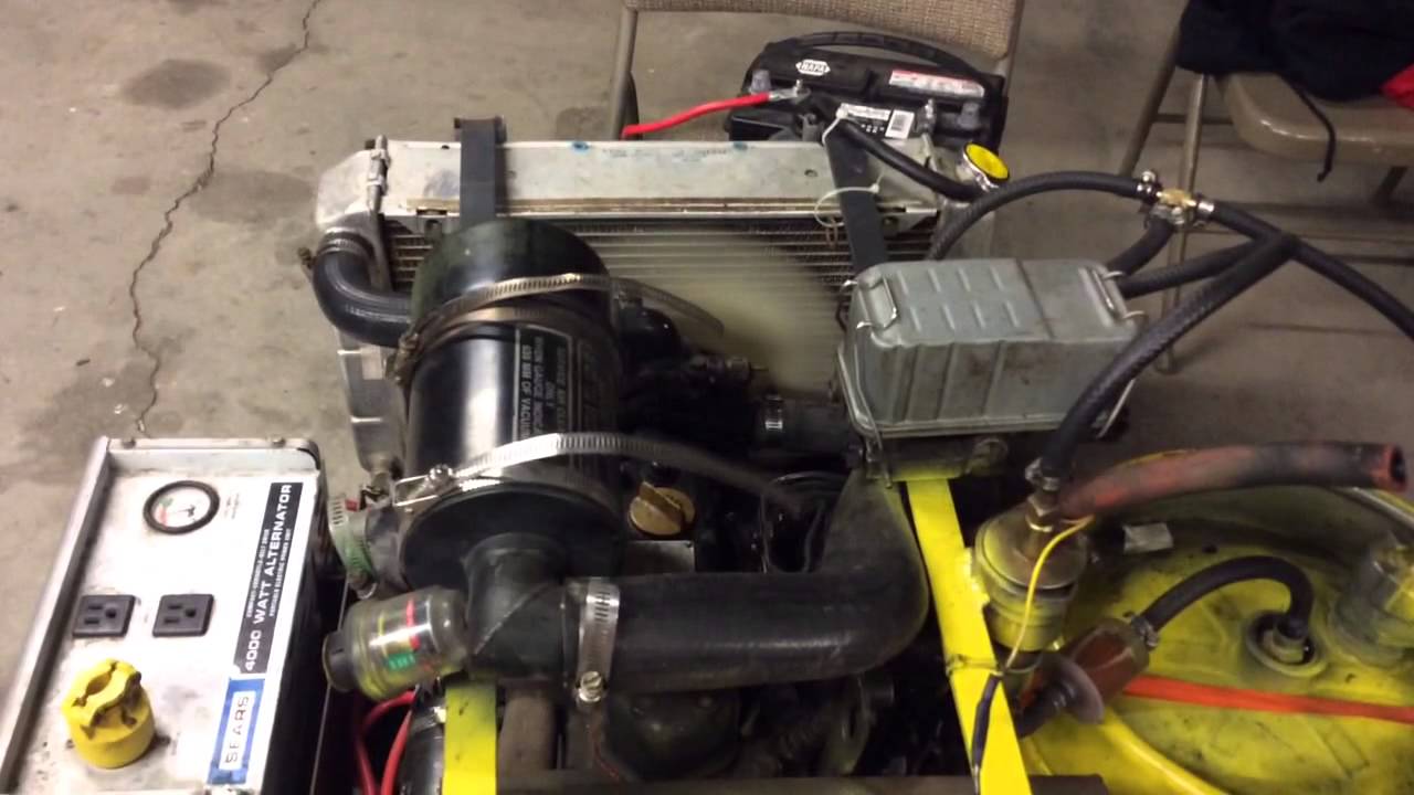 homemade diesle generator - YouTube