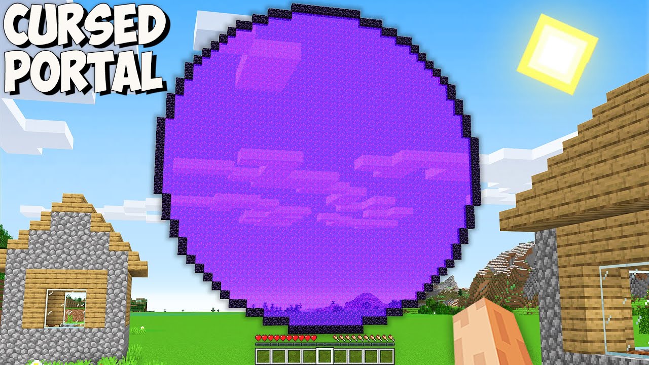 I found THE BIGGEST CURSED PORTAL in Minecraft! This is GIANT SECRET ...