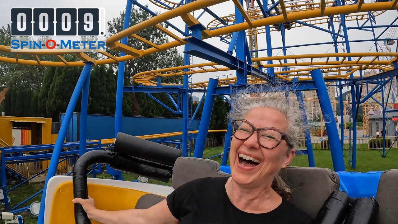 Counting the revolutions with the Spin-O-Meter! Spinning Coaster ...