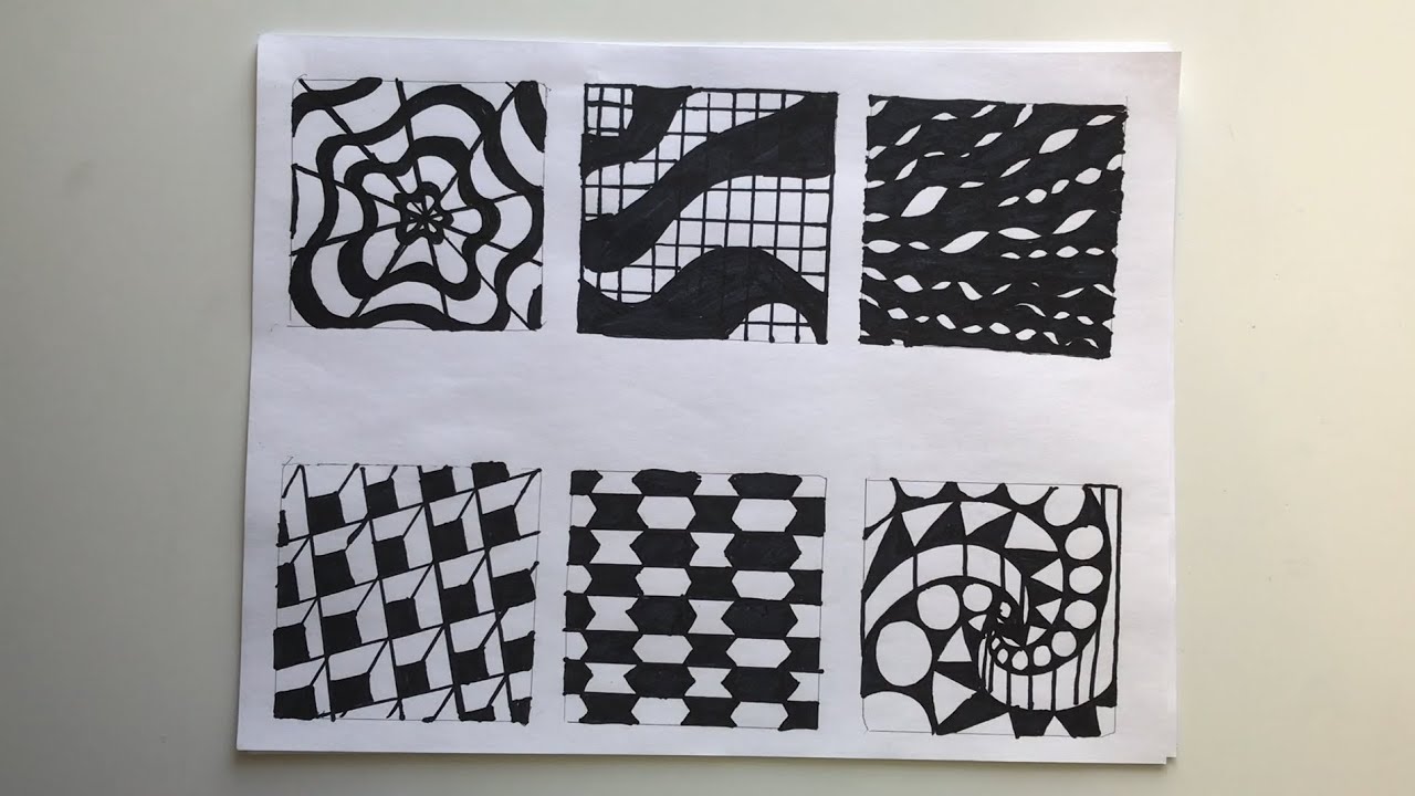 Zentangle Exercise #3 - YouTube