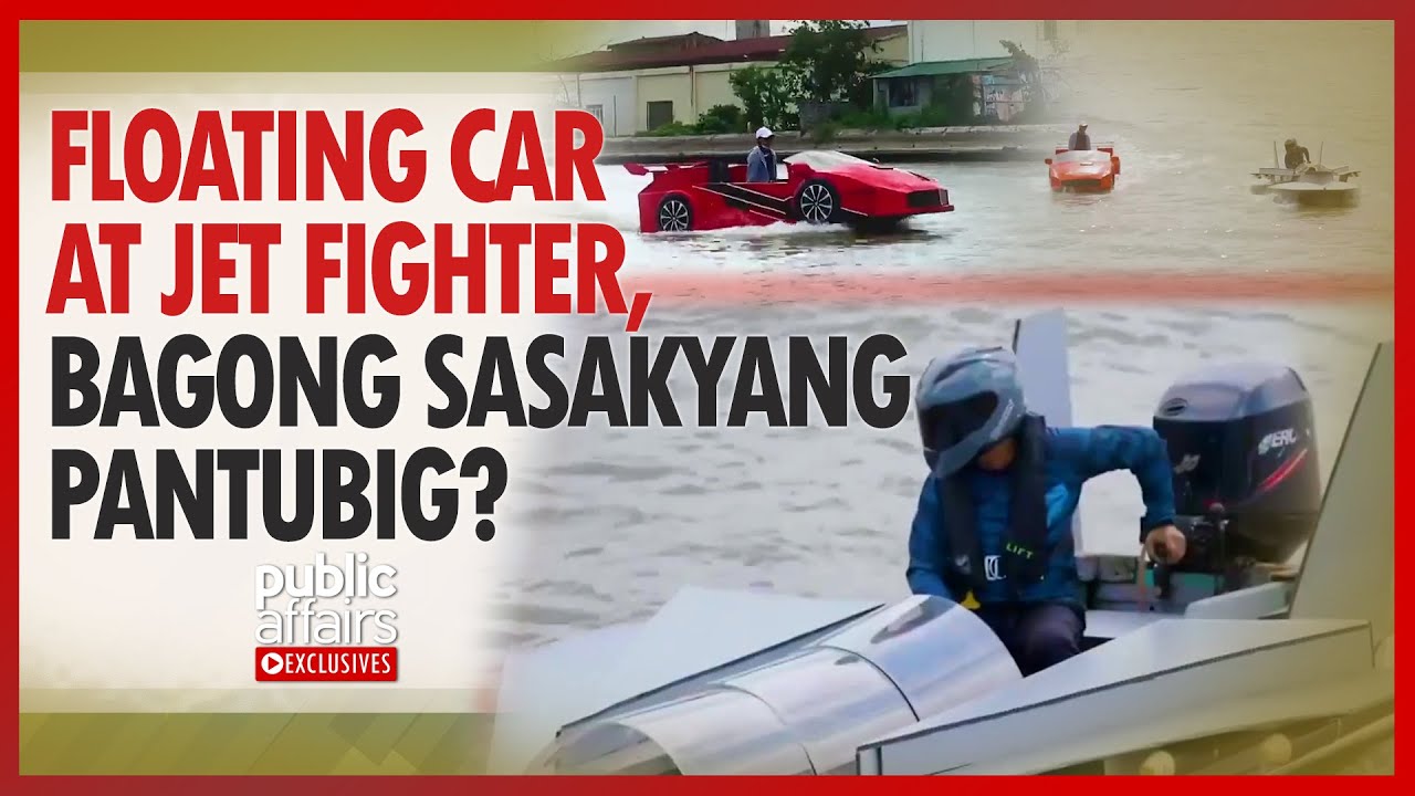 Floating car at jet fighter, bagong sasakyang pantubig? | Public ...