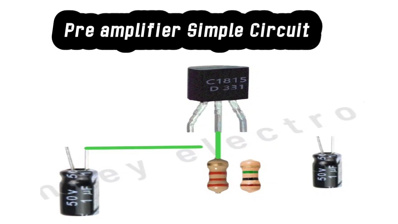 Preamplifier Simple Circuit Using #C1815 @star.manupandey - YouTube