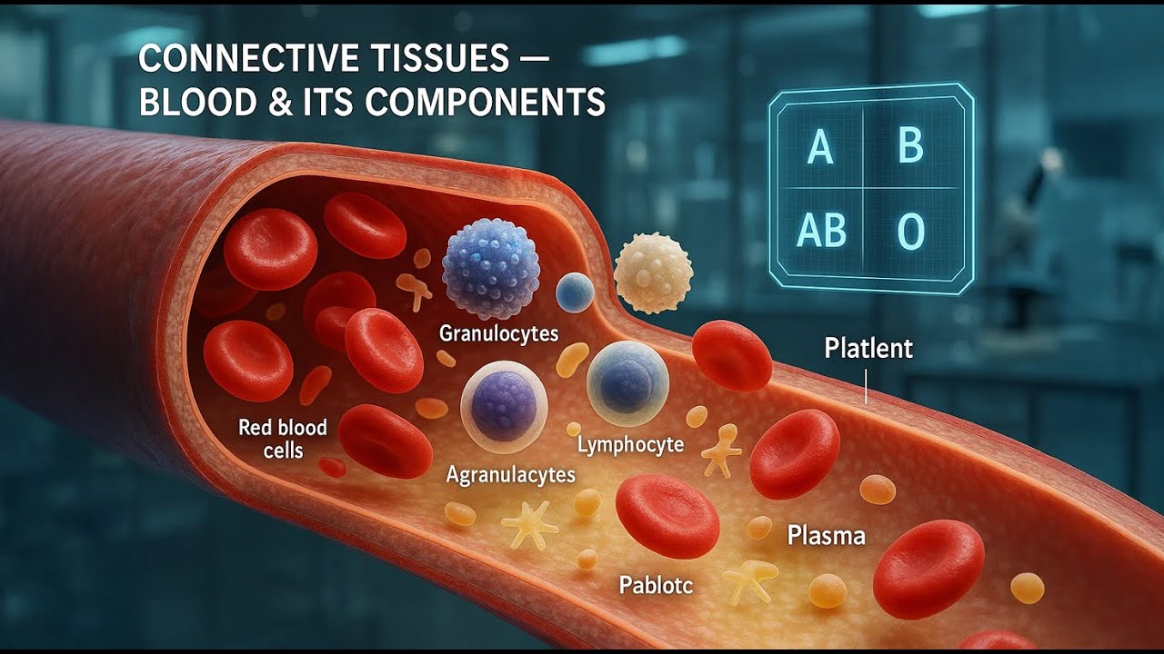 Blood & Its Components | Connective Tissues Part-2 - YouTube