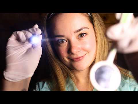 ASMR DENTIST TEETH SCRAPING & EXAM CLEANING! Roleplay, Gloves, Light