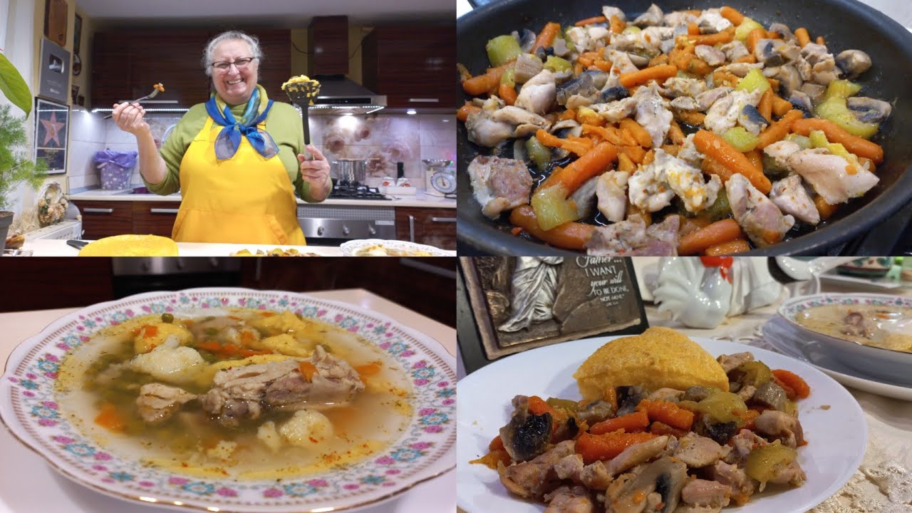Meniu delicios de la Bunica, Supă de mazăre cu pui și Tocăniță cu ...