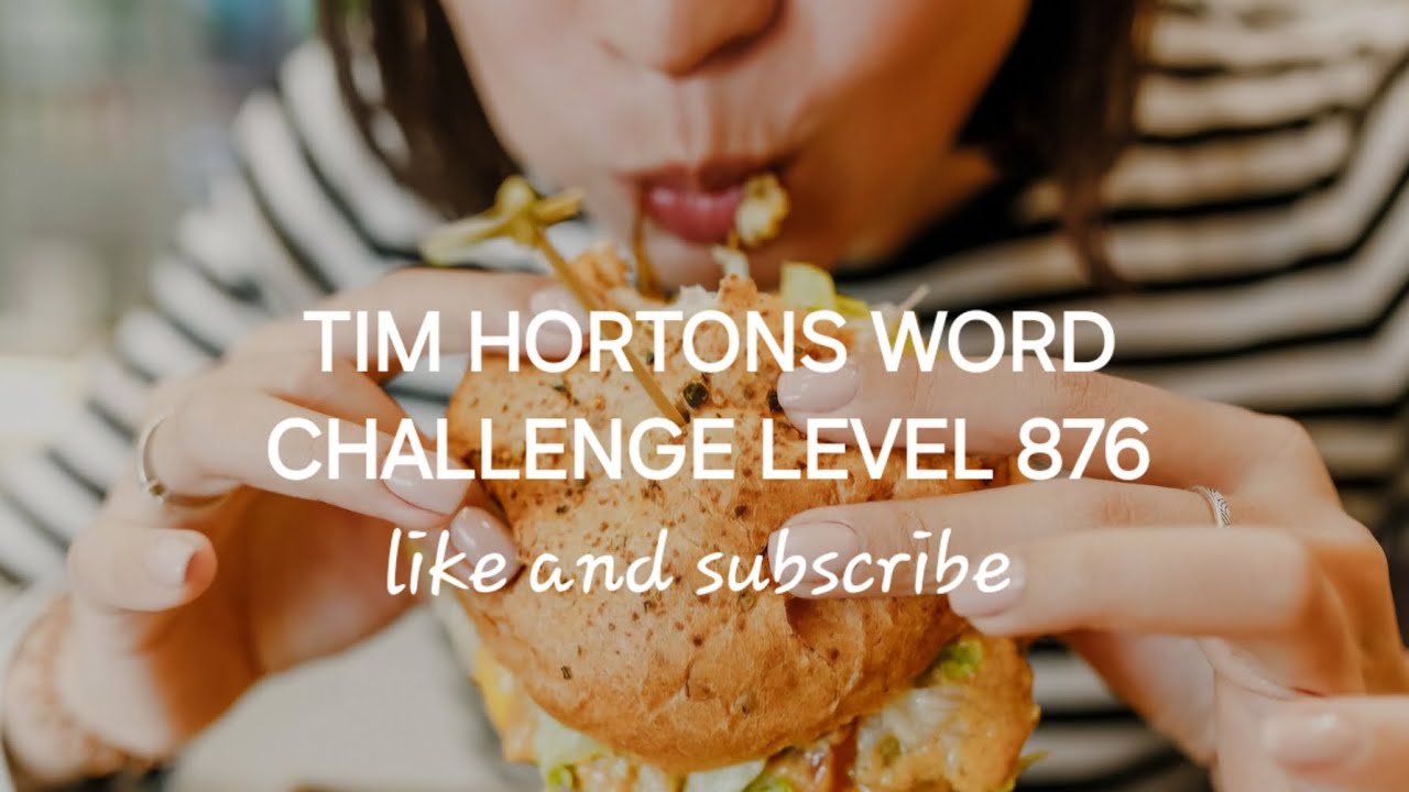 Tim Hortons Word Challenge Level 876 #timhortons #free #newvideo # ...