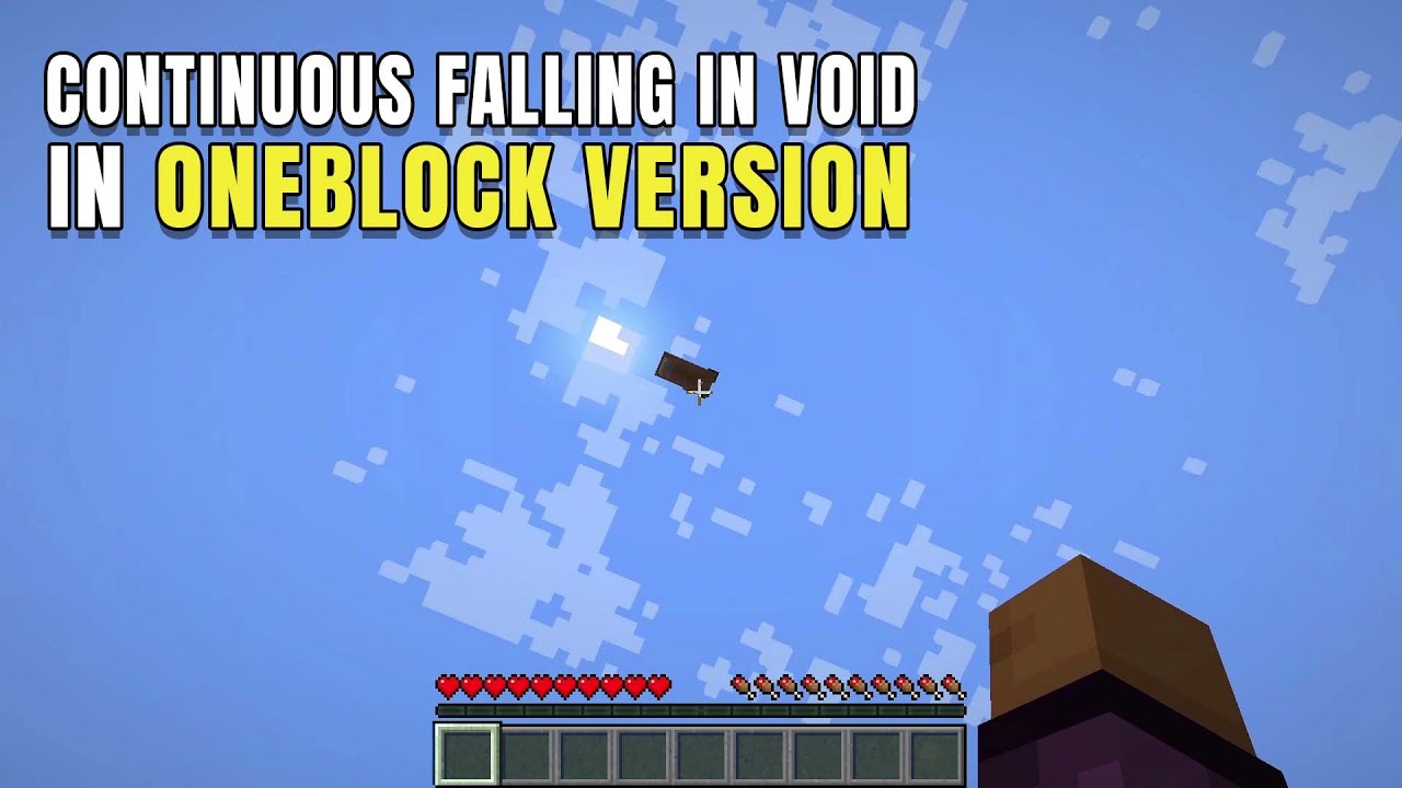 Minecraft One Block continuous falling in a loop issue solved | 100% ...