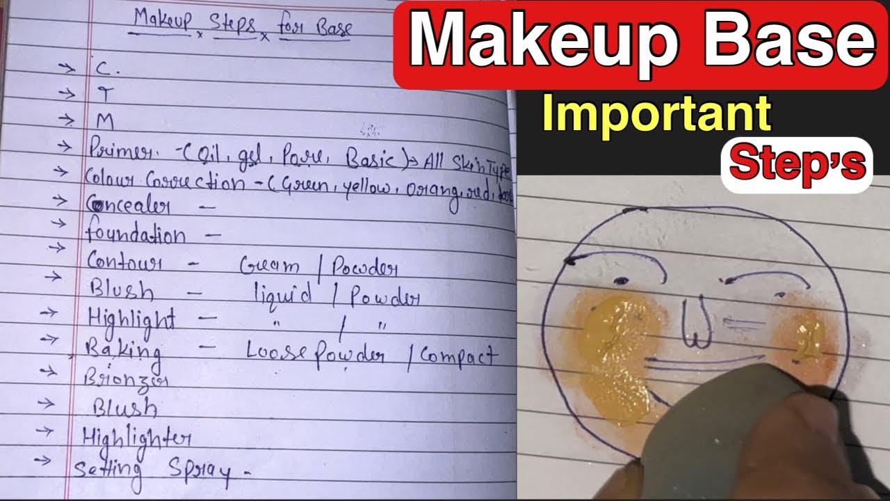 Makeup Steps For Base || Makeup Base बनाने के Important Steps || Makeup ...