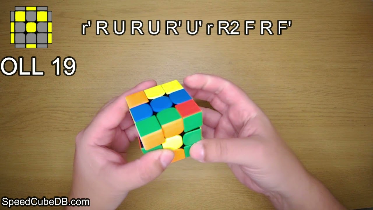 OLL Algorithms - OLL 19 - YouTube