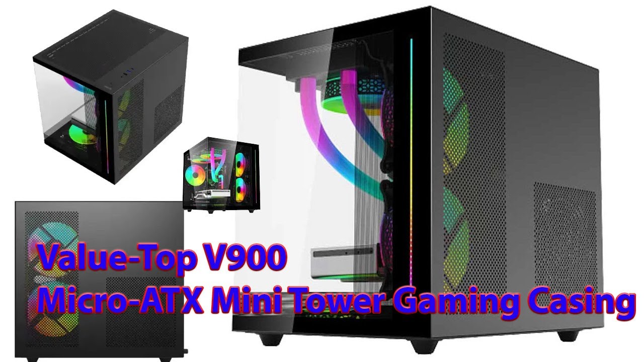 Value-Top V900 Micro-ATX Mini Tower Gaming Casing - YouTube