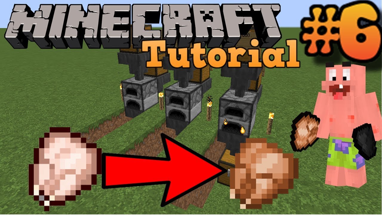 Minecraft Tutorial #6: Automatic Food Cooker - YouTube