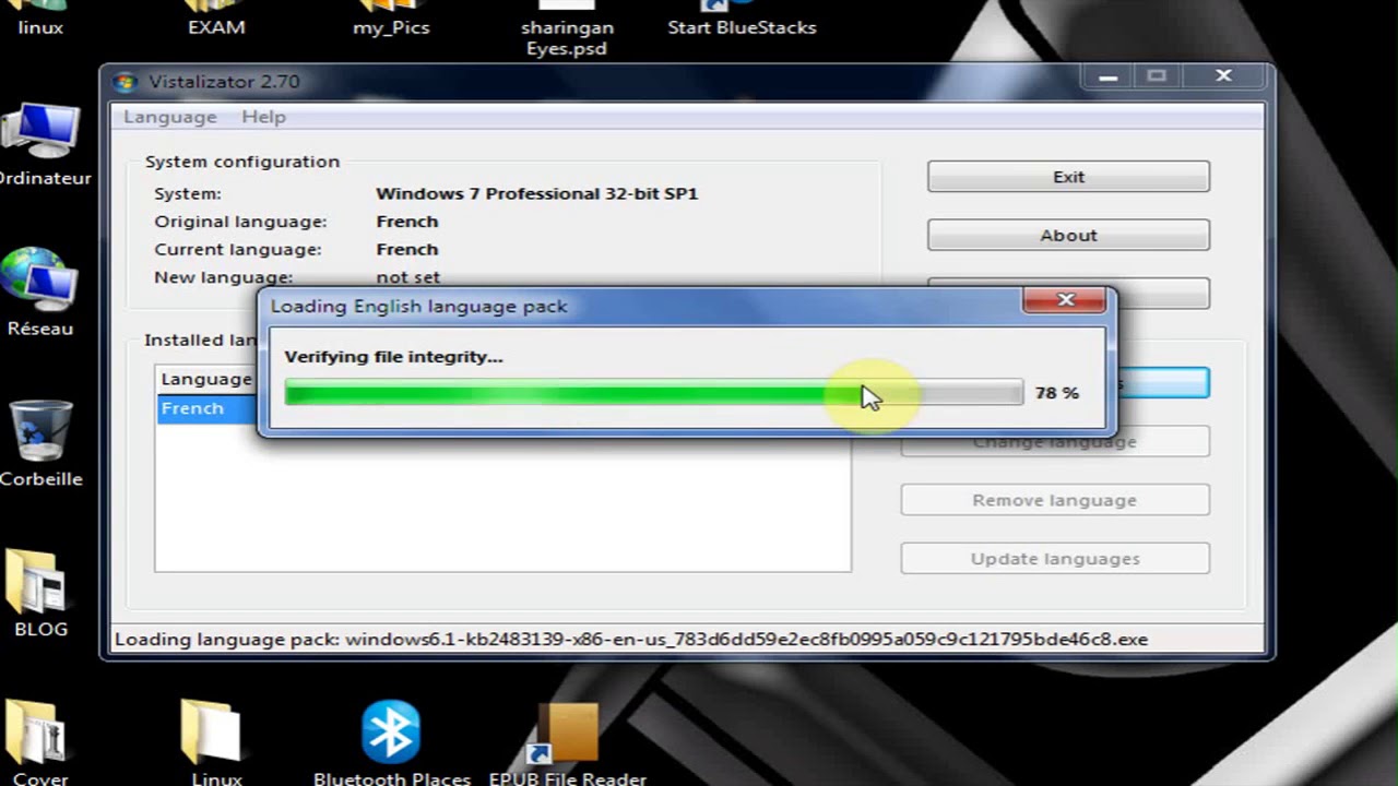 Change windows 7 display Łăńguage ₯ - YouTube