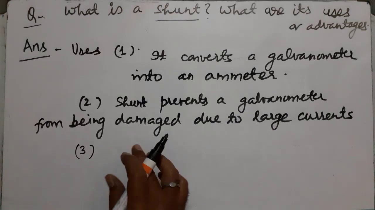 12 Physics Ch 4-Shunt-definition and advantages( uses) - YouTube