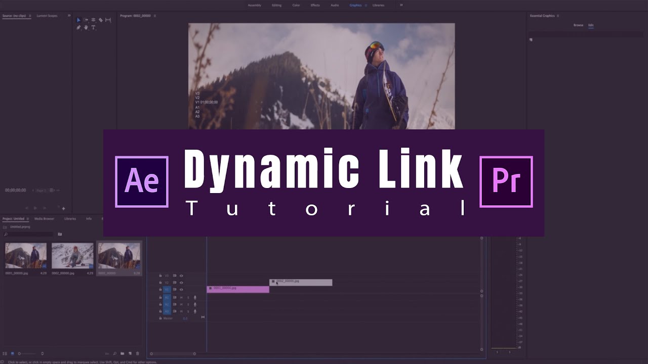 After Effects Video Tutorial: Dynamic link Transition Pack - YouTube