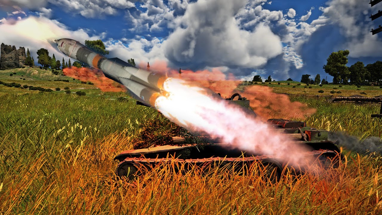 Shopping trolley with rocket blyat [RBT-5 War Thunder] - YouTube