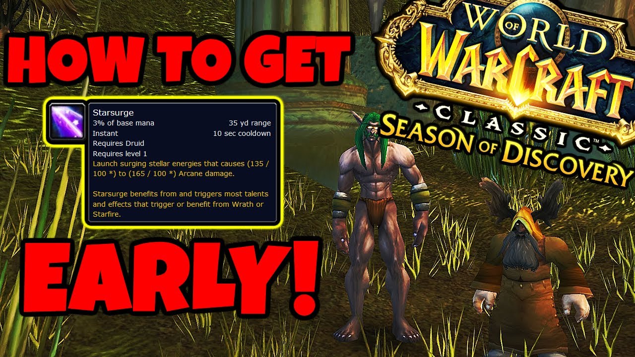 How To Get STARSURGE Class Rune in Season of Discovery (Druid Ability ...