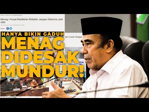 HANYA BIKIN GADUH MENAG DIDESAK MUNDUR!